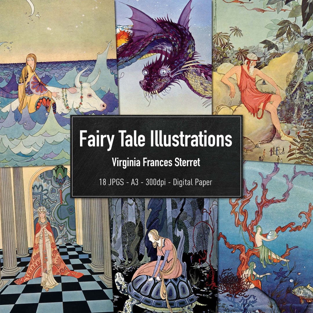 Virginia Frances Sterrett, 18 Vintage Fairy Tales Illustrations ...