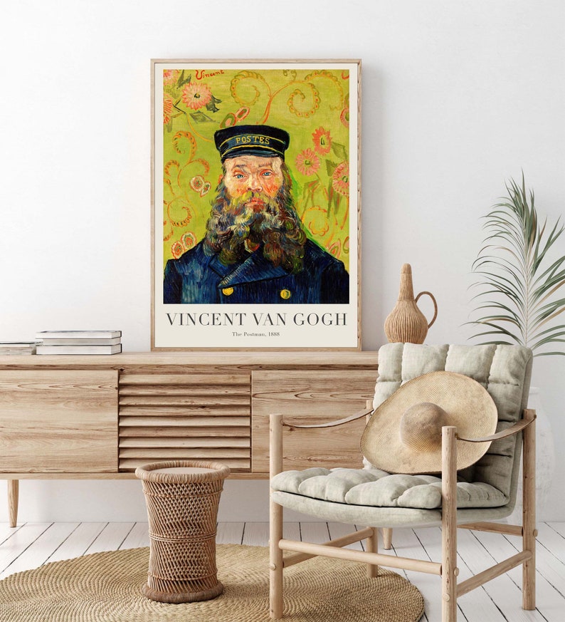 Vincent Van Gogh - the Postman, Printable Poster, Downloadable Art ...