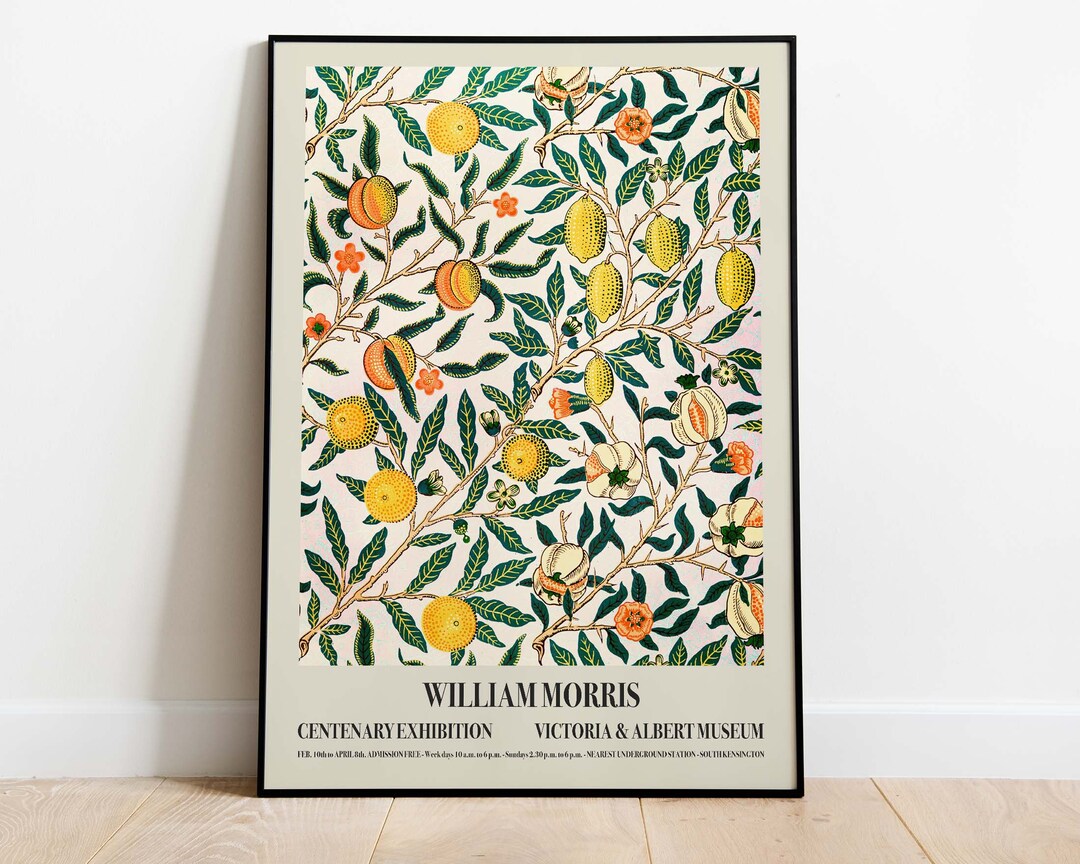 William Morris Exhibition Poster, Downloadable Art Print, Instant ...