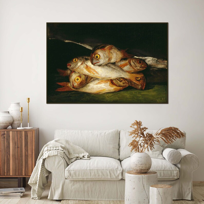 Francisco De Goya - Still Life With Golden Bream, Printable Poster, Art ...