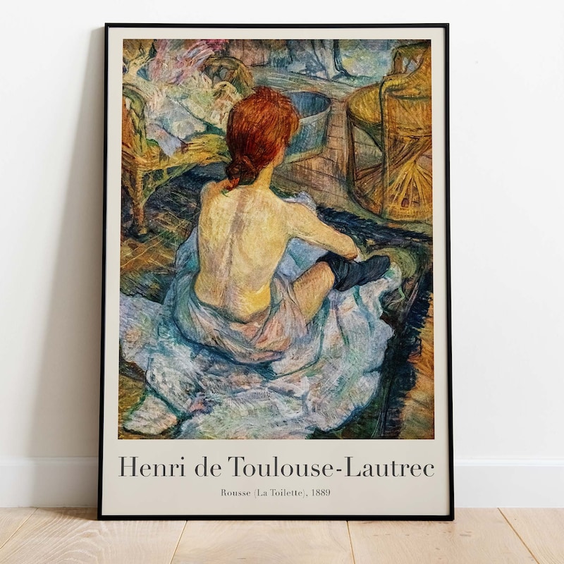 Toulouse Lautrec Portrait - Etsy UK