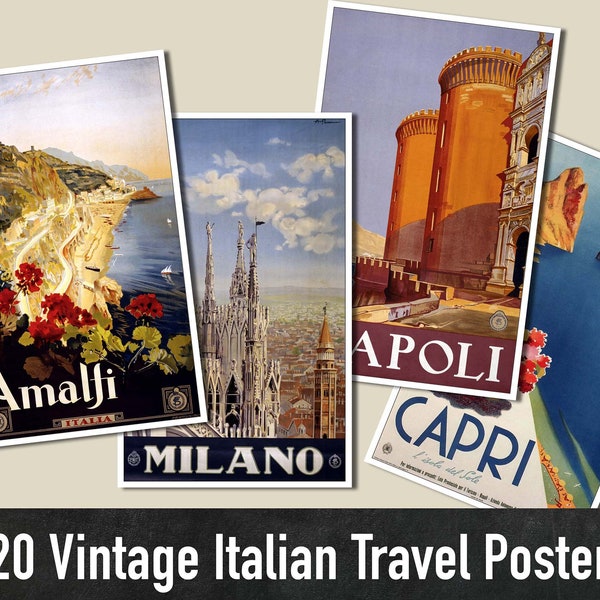 Italy Travel Poster - Etsy
