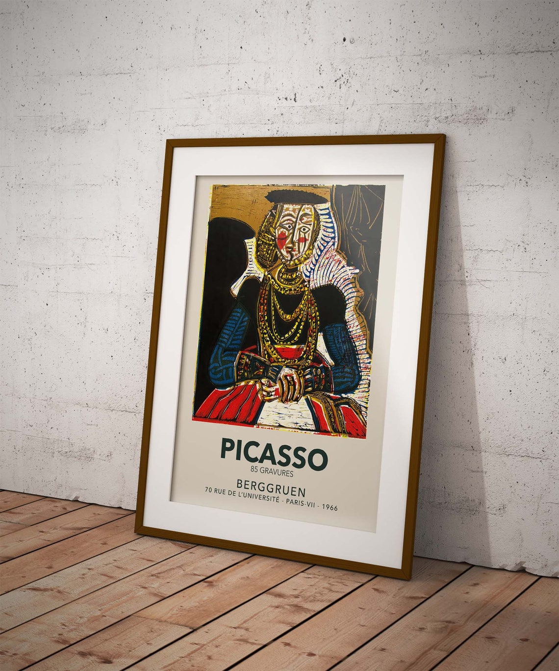 Picasso Exhibition Poster Vintage Downloadable Art Print - Etsy