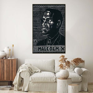Malcolm X, Downloadable Poster, Printable Art, Instant Download - Etsy