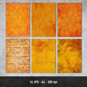 Autumn Paper, Fall Texture Backdrop, 16 Different Images, Digital Paper ...