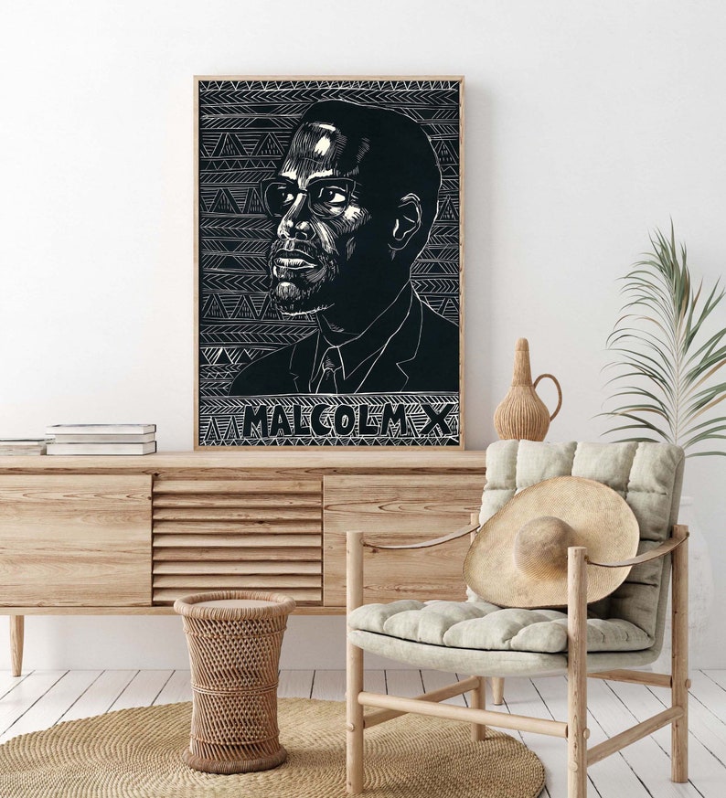 Malcolm X, Downloadable Poster, Printable Art, Instant Download - Etsy