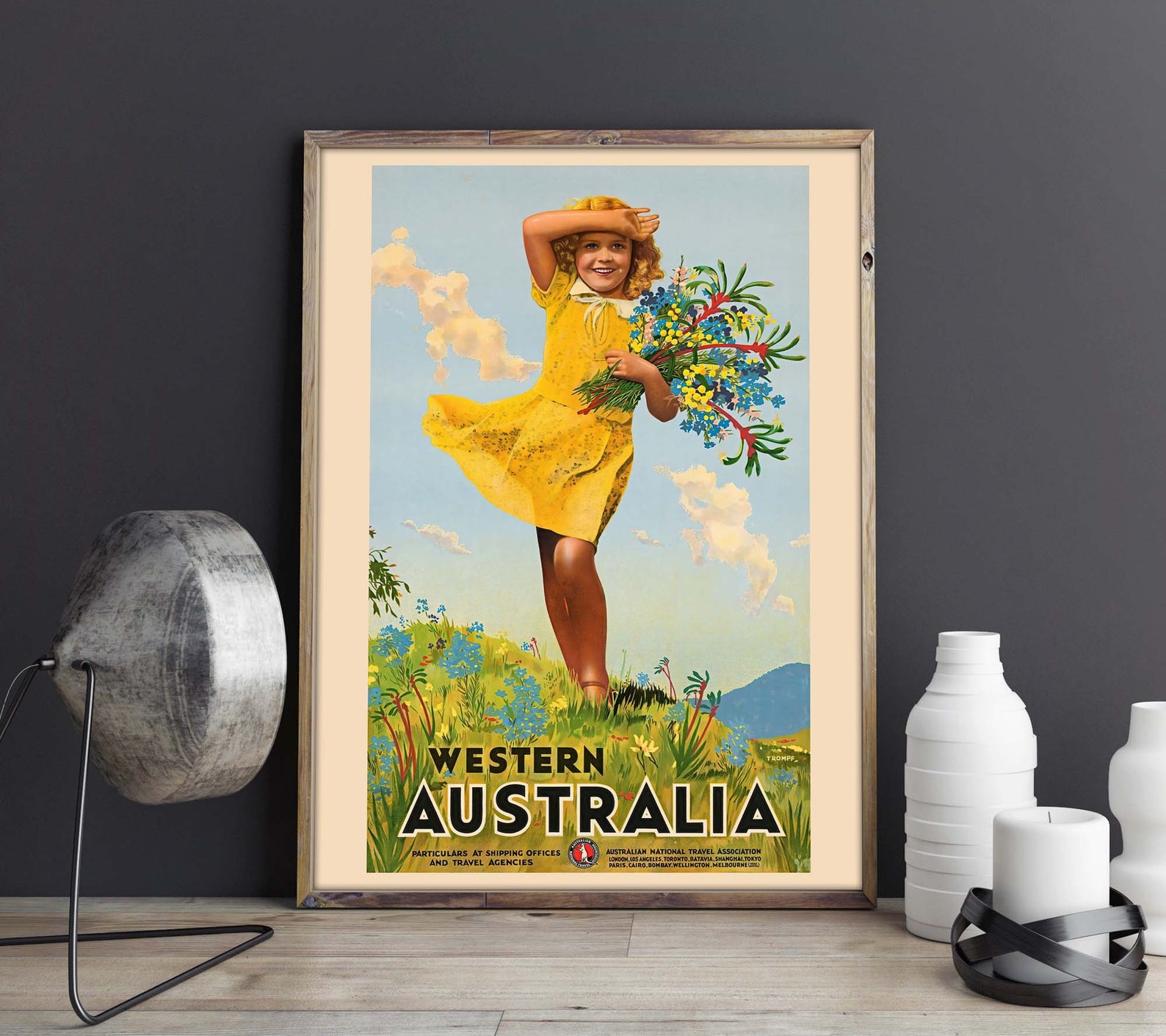 Australia Vintage Travel Poster Hi-res Art Print Wall Decor - Etsy