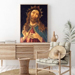 Jesus Christ by Sandro Botticelli Poster, Christ the Redeemer ...