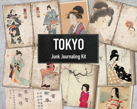 Junk Journaling Kit tokyo Japanese Printable - Etsy