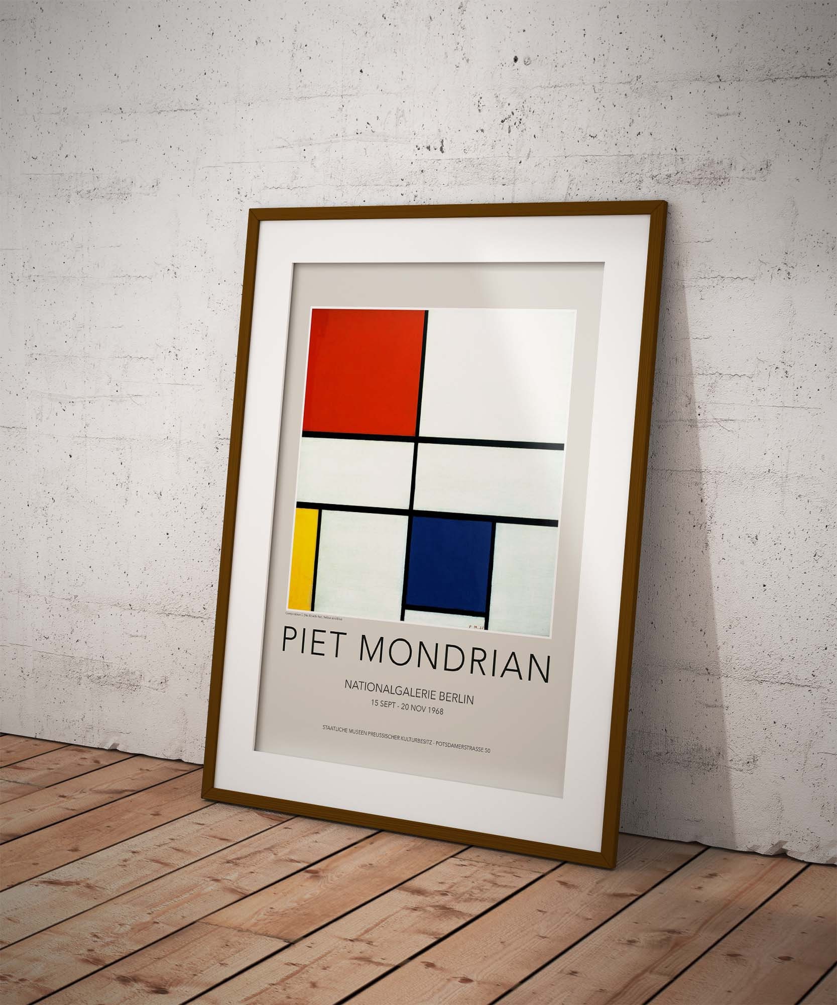Piet Mondrian Exhibition Poster Downloadable Art Print - Etsy
