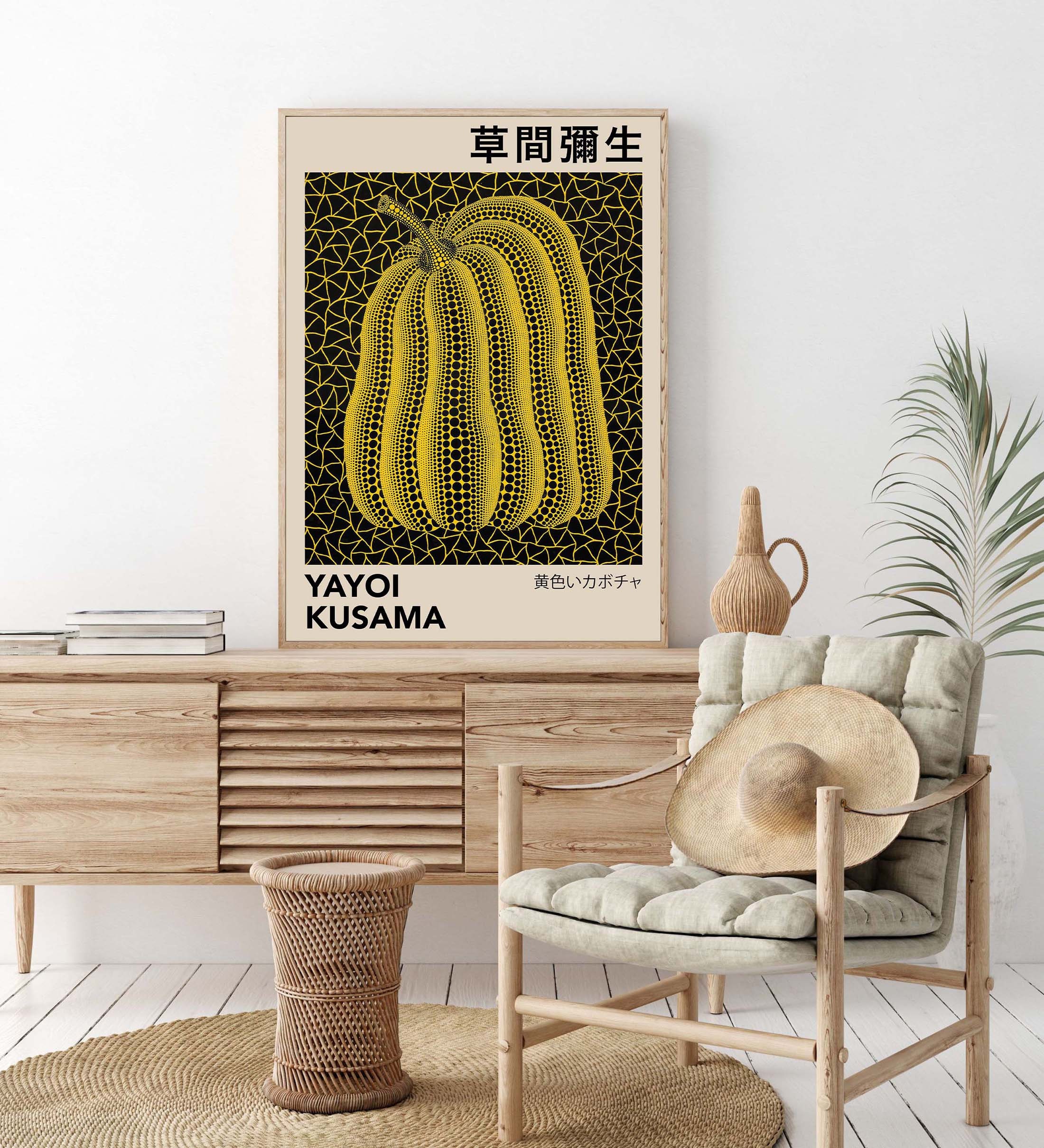 Yayoi Kusama Poster Yellow Pumpkin Japanese Art Printable | Etsy