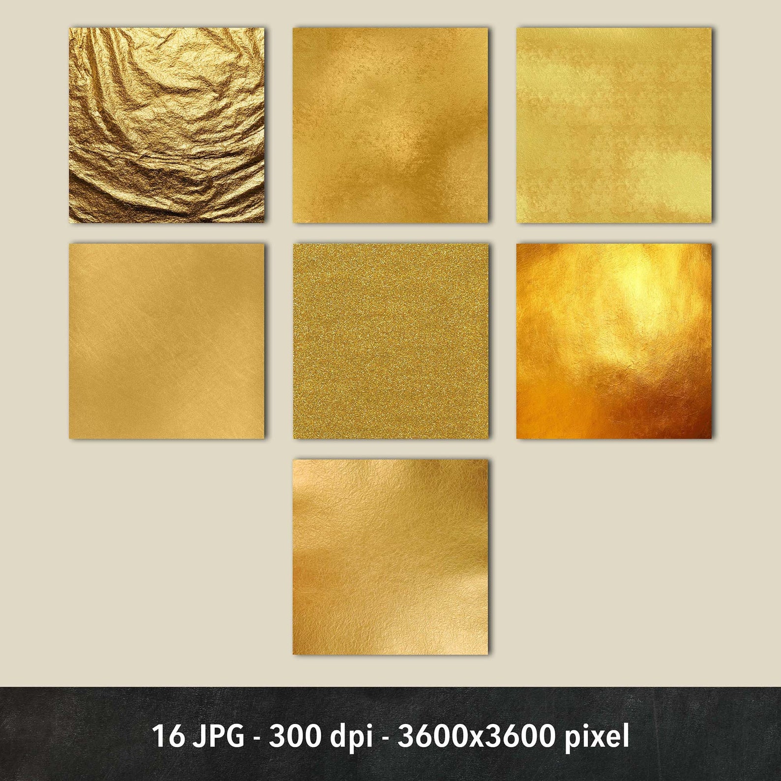 Gold Texture, 16 Different Images, Digital Paper, Instant Download - Etsy