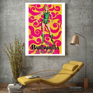 Barbarella Poster Vintage Jane Fonda Cinema Poster | Etsy