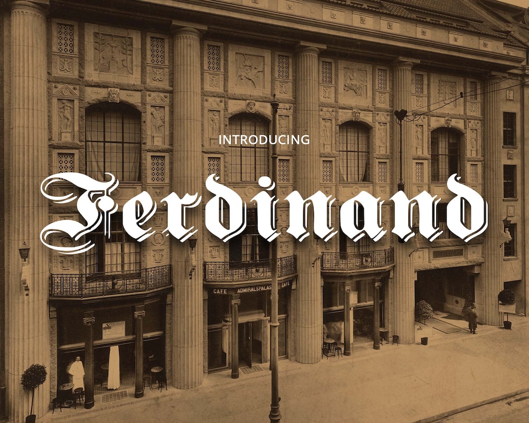 Ancient German Font, Calligraphic Fraktur Font, Installable Font ...