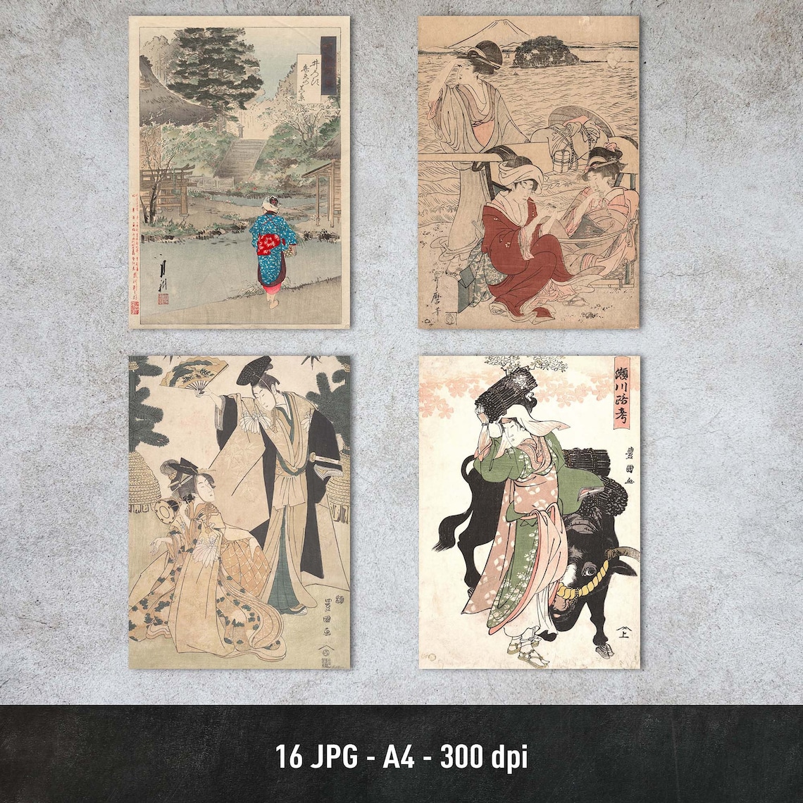 Antique Japanese Papers Digital Paper Vol.5 Vintage - Etsy