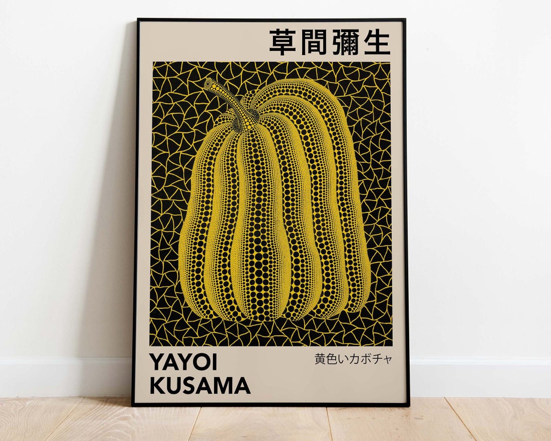 Yayoi Kusama Poster Yellow Pumpkin Japanese Art Printable - Etsy