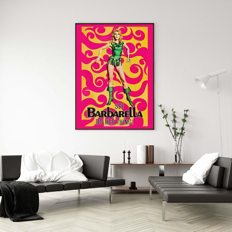 Barbarella Poster Vintage Jane Fonda Cinema Poster - Etsy