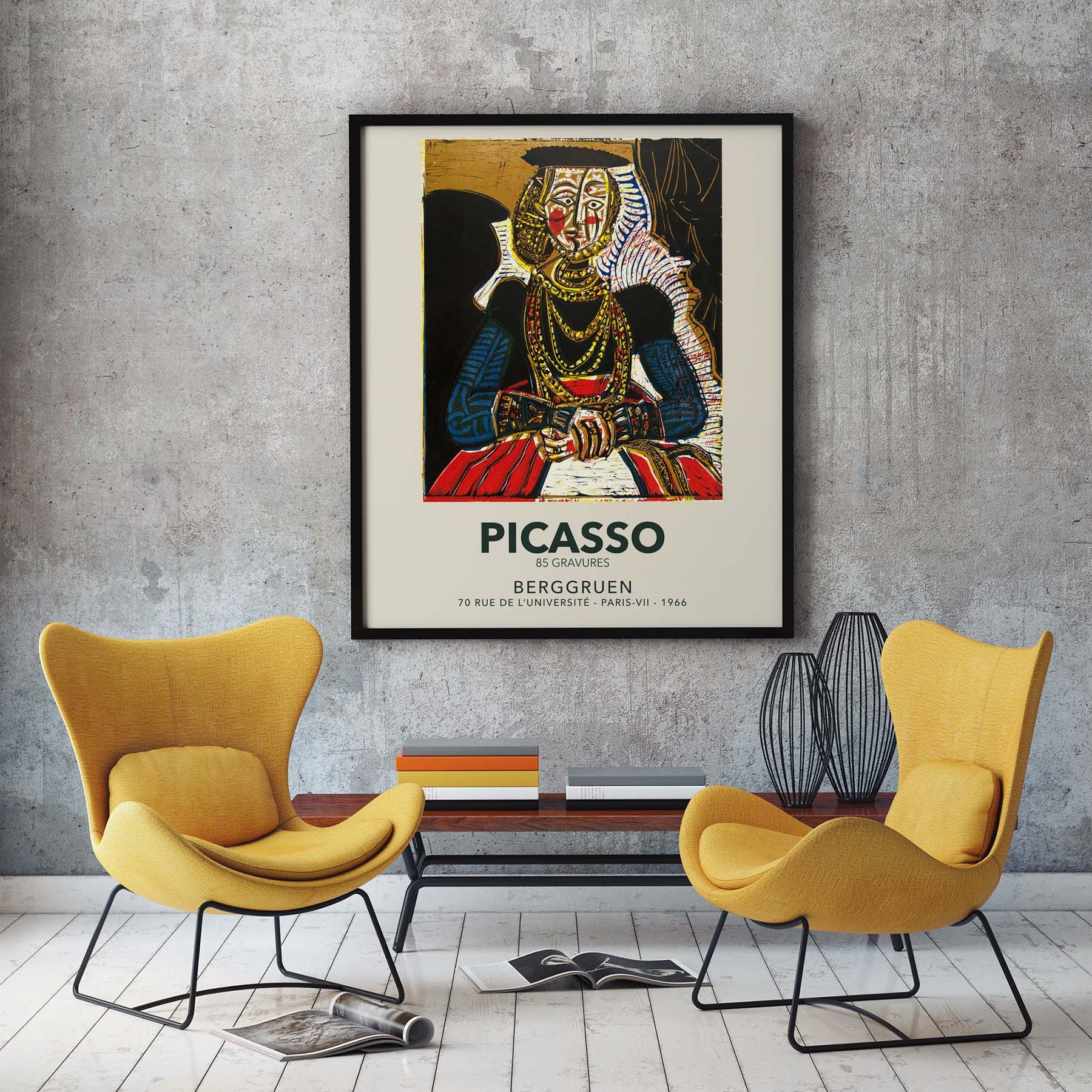 Picasso Exhibition Poster Vintage Downloadable Art Print - Etsy