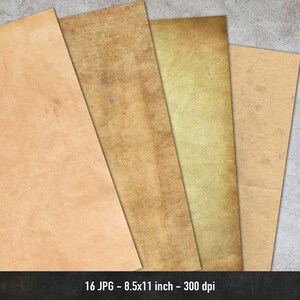 Grunge Paper Vol.1, 16 Different Images, Digital Kraft Paper, Instant ...