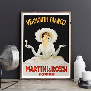 Martini & Rossi Vintage Kitchen Poster Downloadable Art | Etsy