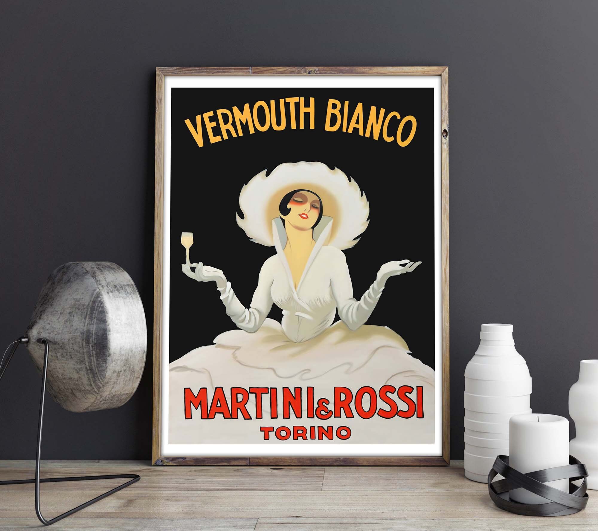 Martini & Rossi Vintage Kitchen Poster Downloadable Art | Etsy