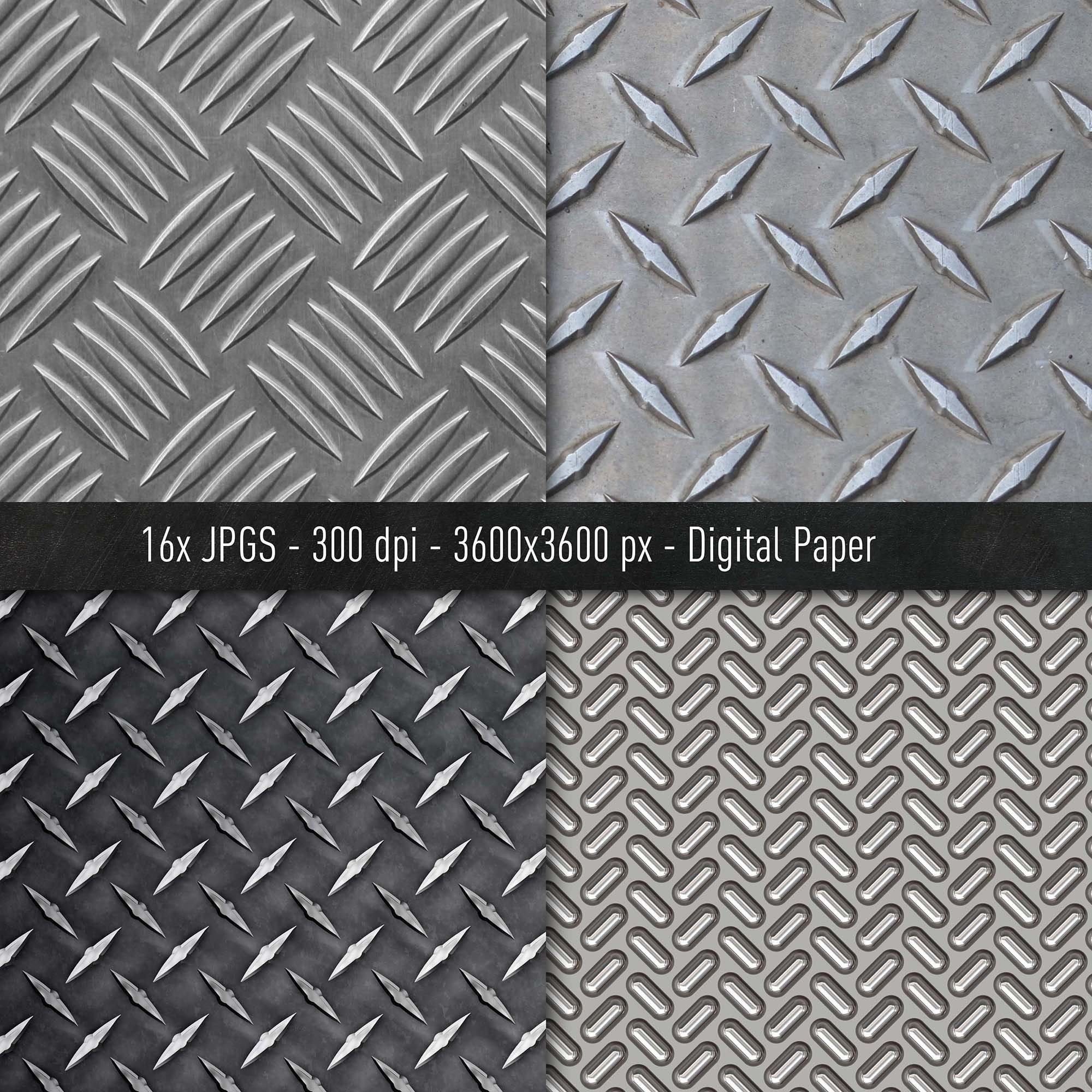 Diamond Checker Plate 16 Different Images Digital Paper - Etsy Australia
