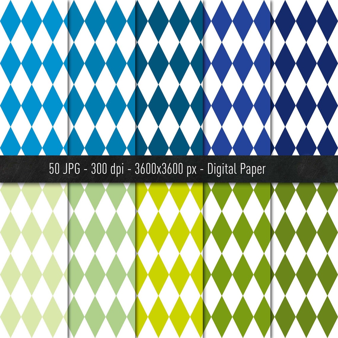 Diamond Checkers 50 Different Seamless Pattern Alice in - Etsy