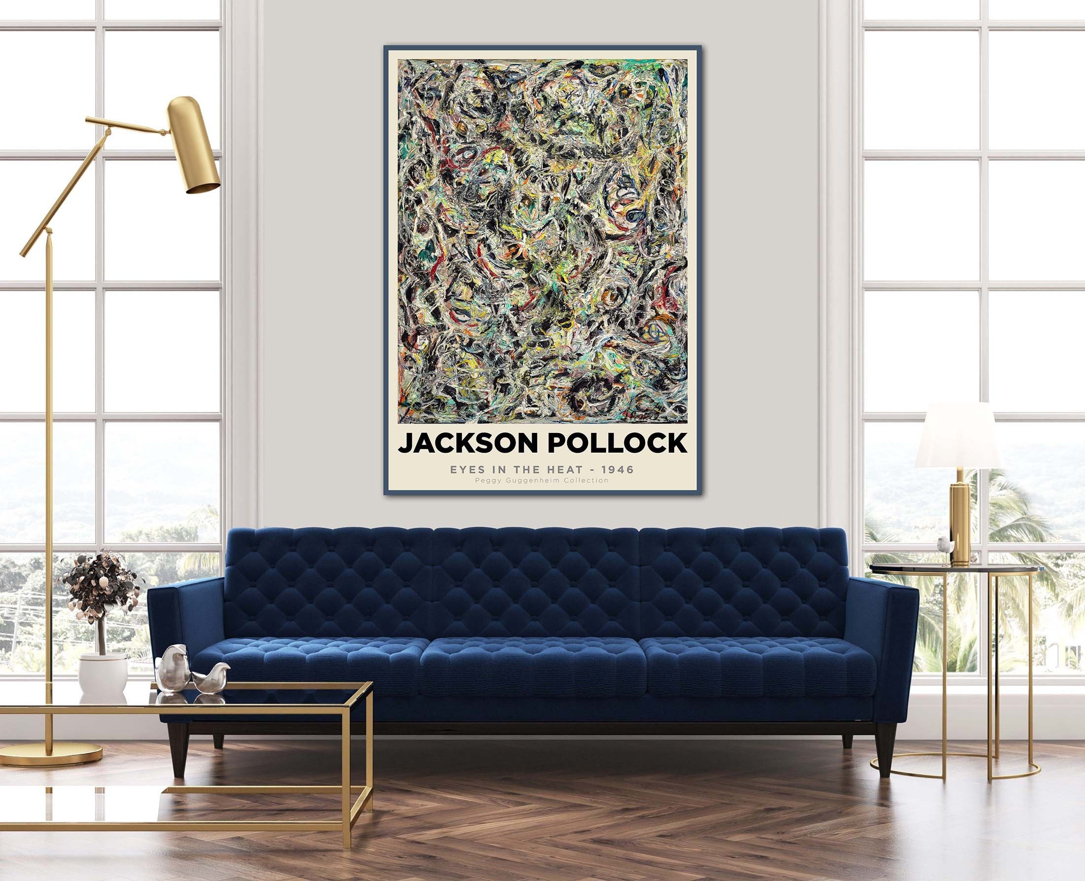 Jackson Pollock Eyes in the Heat Printable Art Instant - Etsy