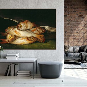 Francisco De Goya - Still Life With Golden Bream, Printable Poster, Art ...