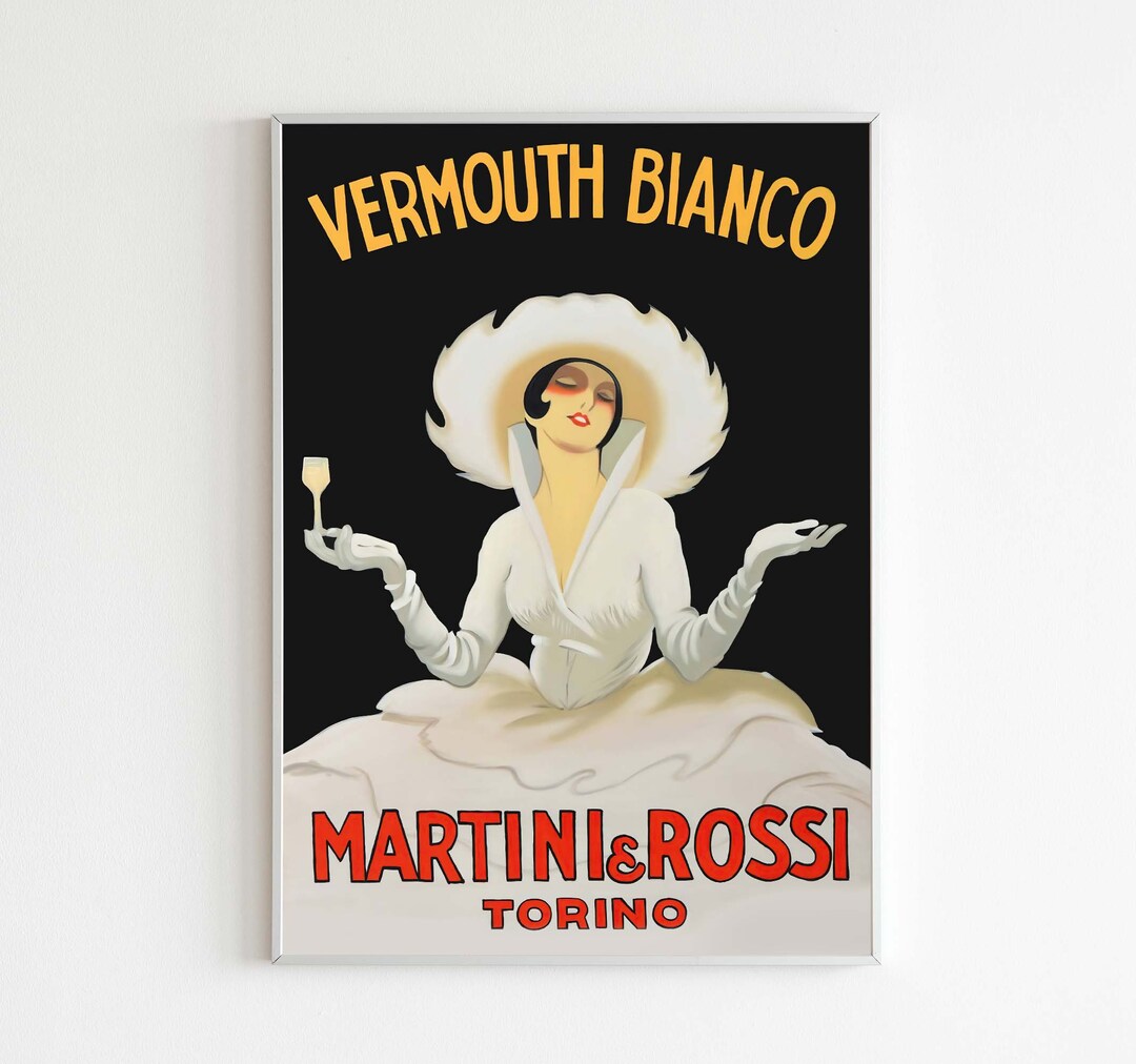 Martini & Rossi Vintage Kitchen Poster Downloadable Art - Etsy