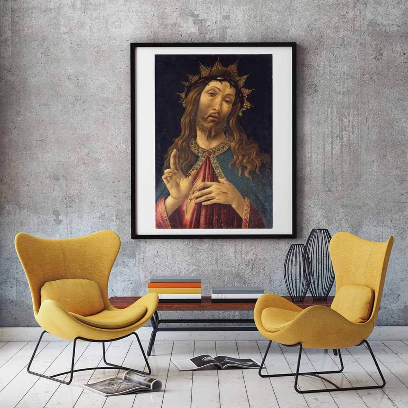 Jesus Christ by Sandro Botticelli Poster Christ the Redeemer - Etsy