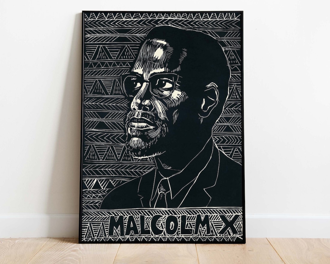 Malcolm X, Downloadable Poster, Printable Art, Instant Download - Etsy