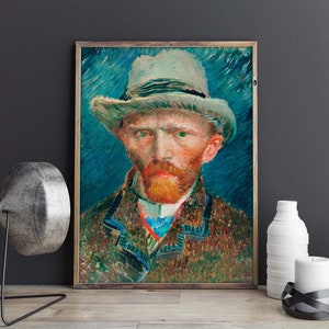 Vincent Van Gogh, Self Portrait, Poster, Art Print, Instant Download - Etsy