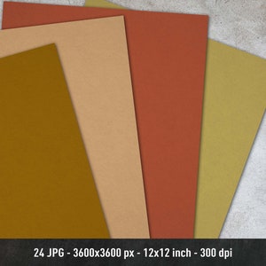 Natural Earth Tones, 24 Different Colors, Digital Paper, Instant ...