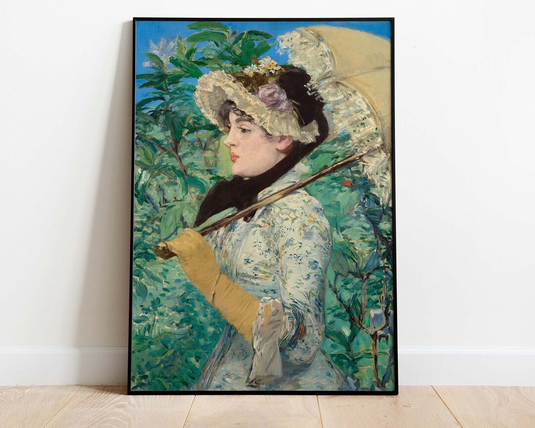 Edouard Manet - Jeanne Spring, Vintage Kunstdruck zum Herunterladen ...