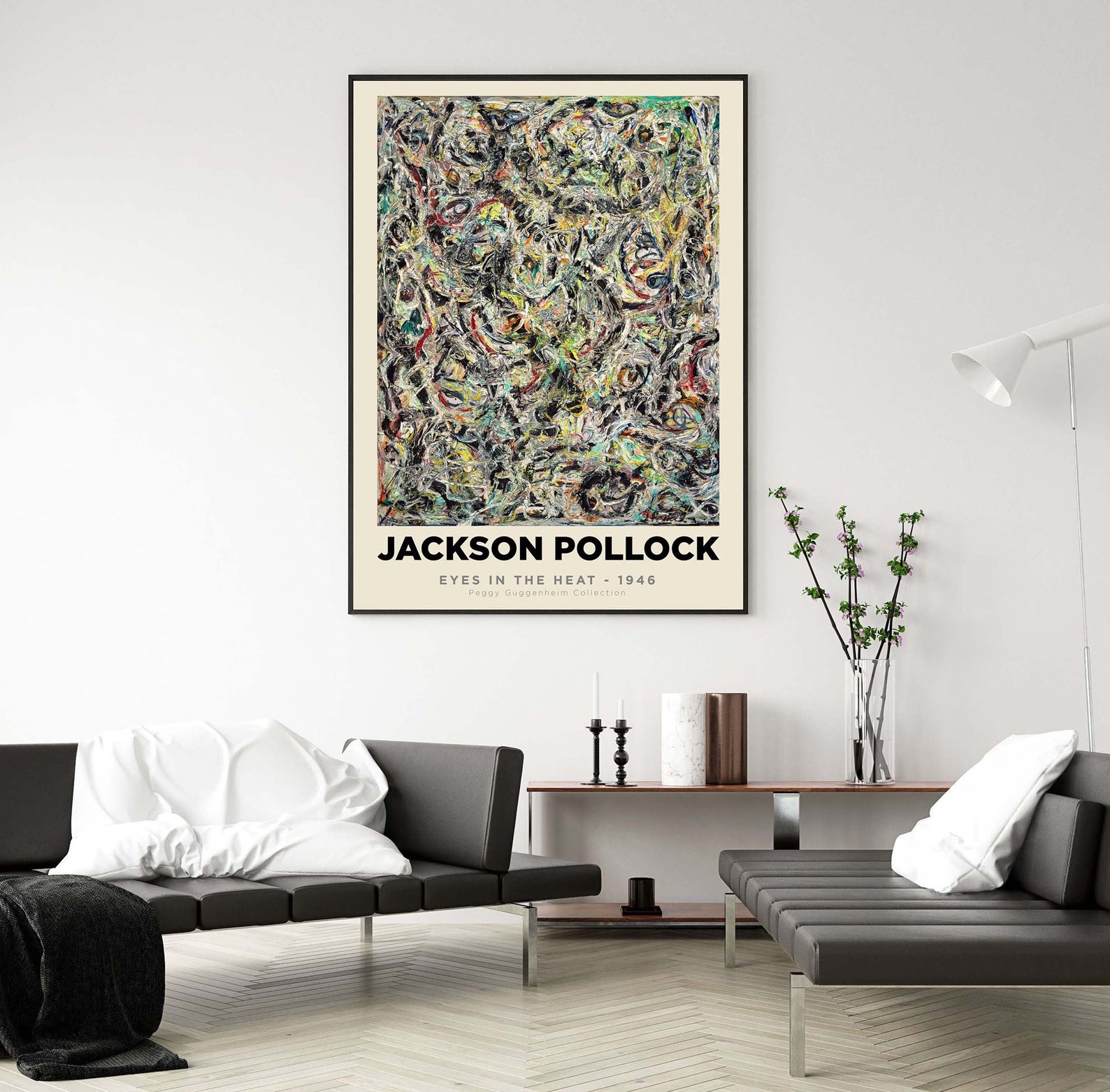 Jackson Pollock - Eyes in the Heat, Printable Art, Instant Download - Etsy