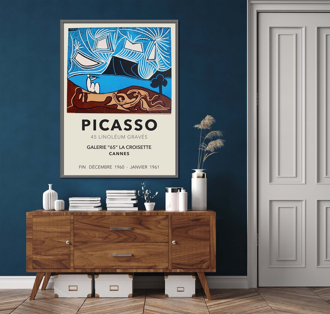 Picasso Exhibition Poster Vintage Downloadable Art Print - Etsy