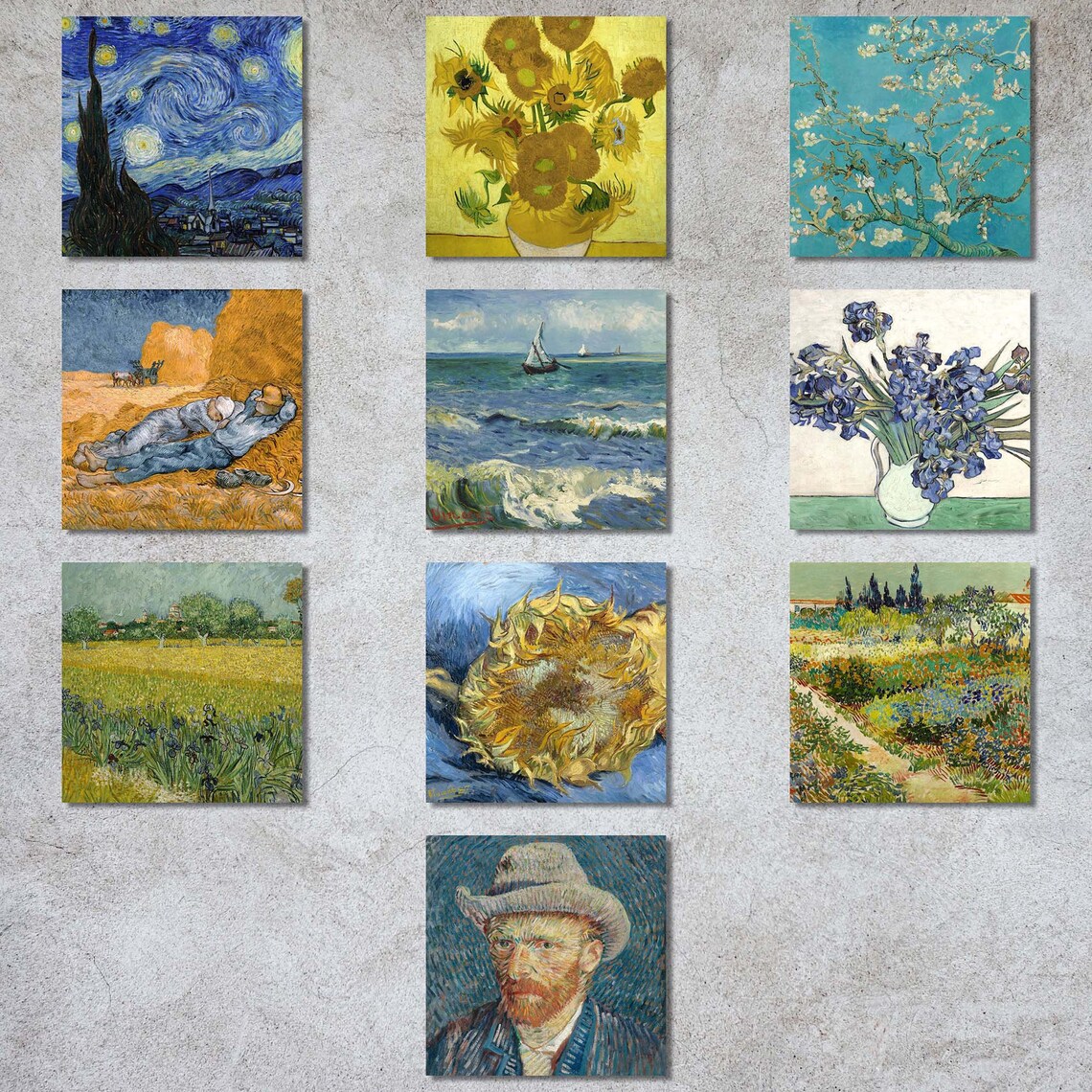 Vincent Van Gogh, Vol.1, 10 Different Images, Digital Paper, Instant ...