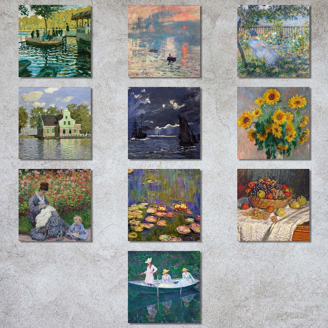 Claude Monet Vol.1 10 Different Images Digital Paper - Etsy