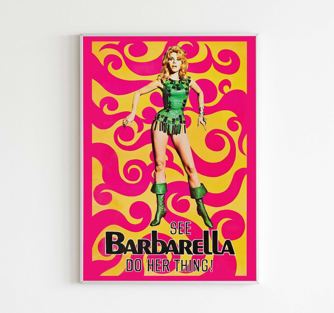 Barbarella Poster Vintage Jane Fonda Cinema Poster - Etsy
