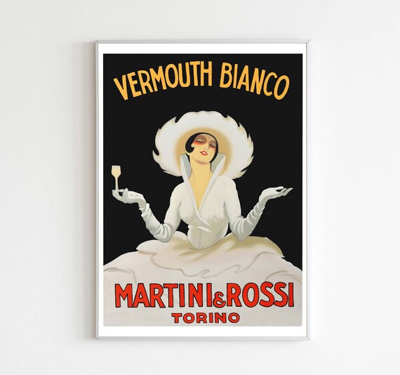 Martini & Rossi Vintage Kitchen Poster Downloadable Art | Etsy