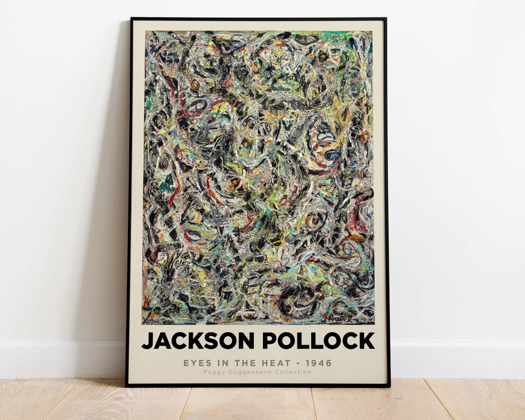 Jackson Pollock - Eyes in the Heat, Printable Art, Instant Download - Etsy