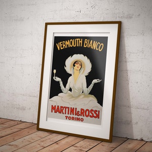 Martini & Rossi Vintage Kitchen Poster Downloadable Art | Etsy