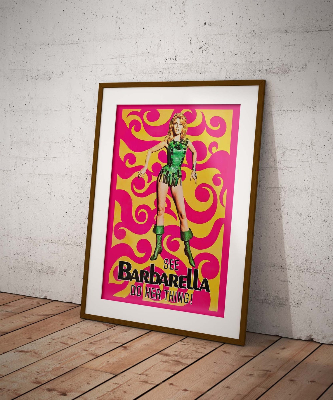 Barbarella Poster Vintage Jane Fonda Cinema Poster - Etsy