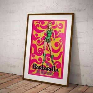 Barbarella Poster, Vintage Jane Fonda Cinema Poster, Downloadable Art ...