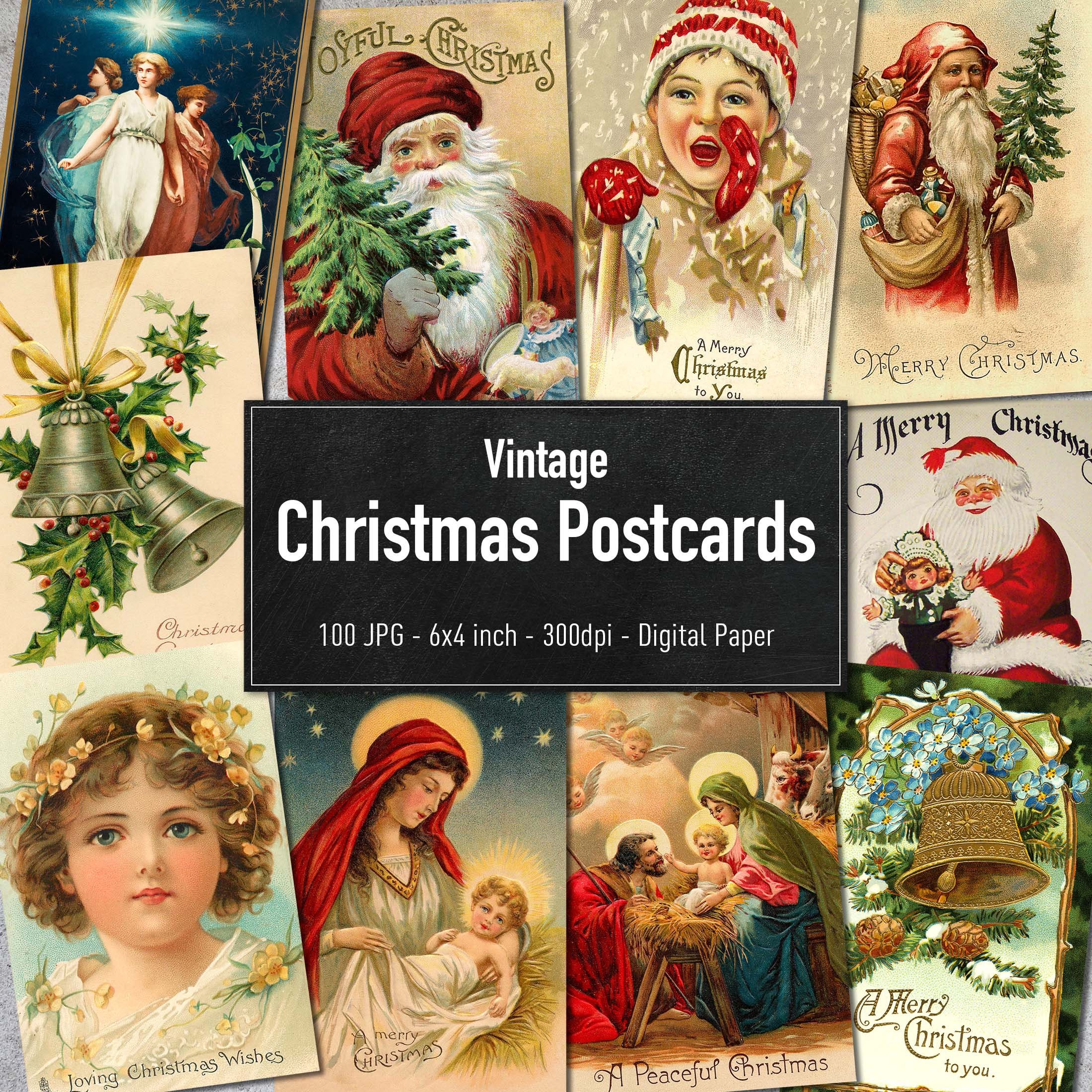 Christmas postcards store