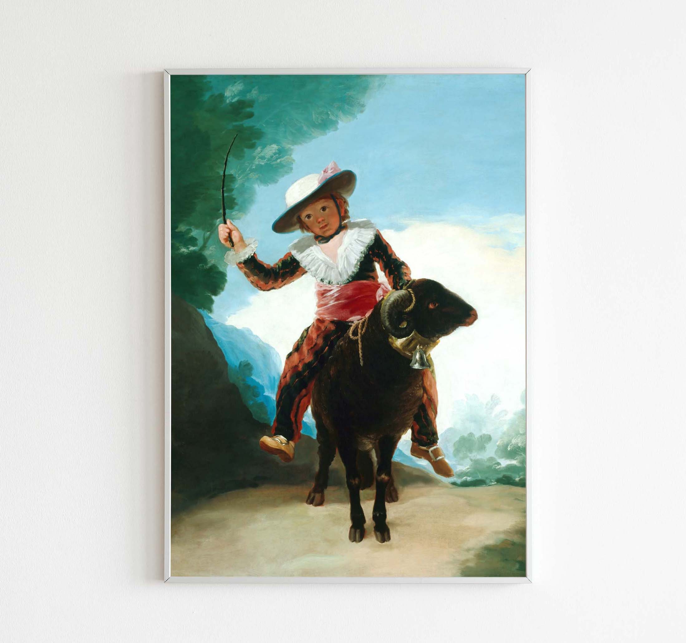 Goya Printable Art Instant Download Downloadable Poster Boy on a Ram ...