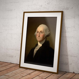 George Washington Poster, President of the United States Art Print ...