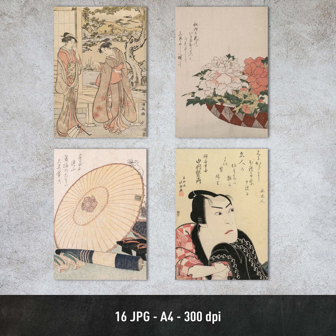 Antique Japanese Papers Digital Paper Vol.2 Vintage - Etsy