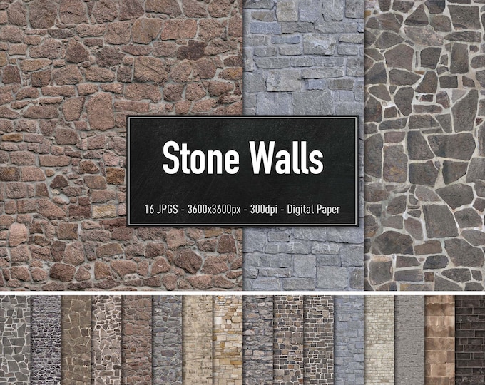 Walls & Pavers Texture Digital Paper(not in Seamless)concrete ...